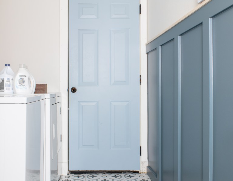 Deep Blue Board and Batten : One Room Challenge Week 2 – With Love ...