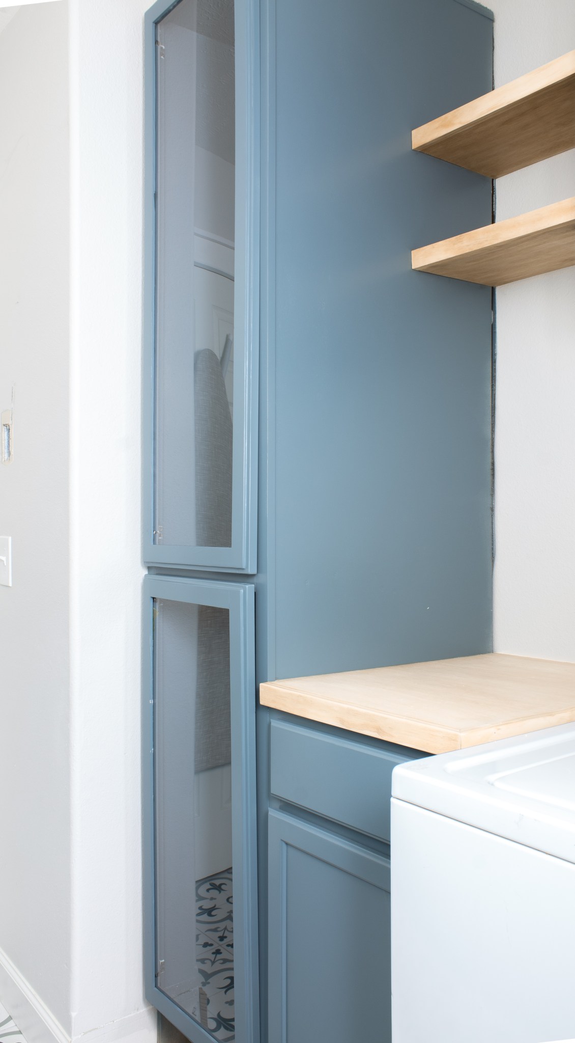 Glass Front Linen Cabinet Doors : One Room Challenge Week 7 – With Love ...