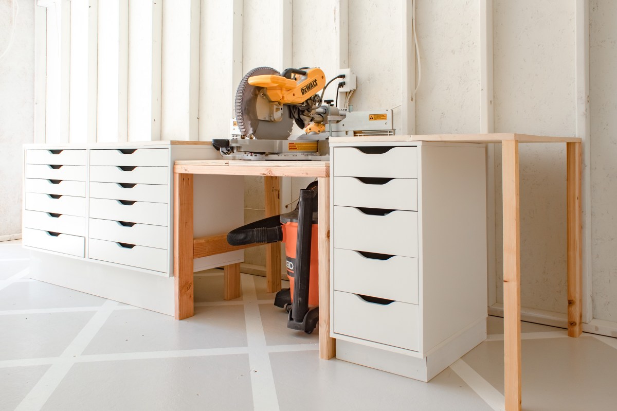 How to Build a Workbench from IKEA Drawers – With Love, Mercedes