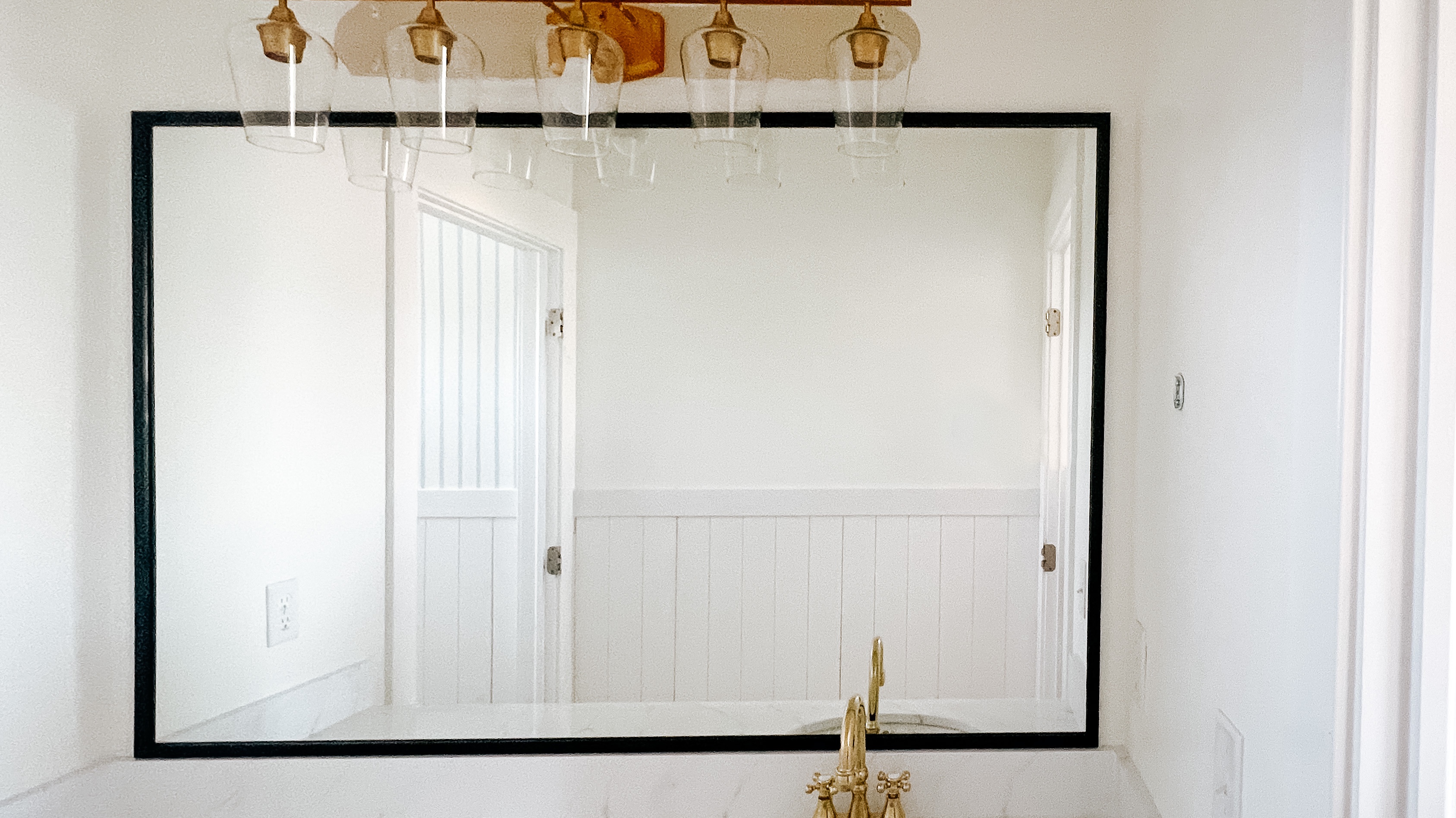 How I Upgraded My Builder Grade Mirror for Less than $40 – With Love ...